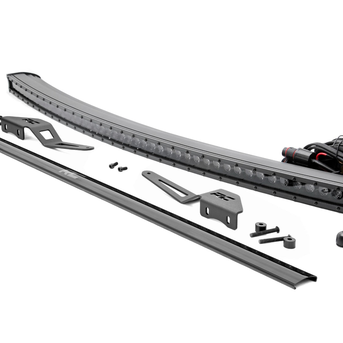 LED Light Windshield Kit 50 Inch Curved Single Row Black Series 07-14 ...