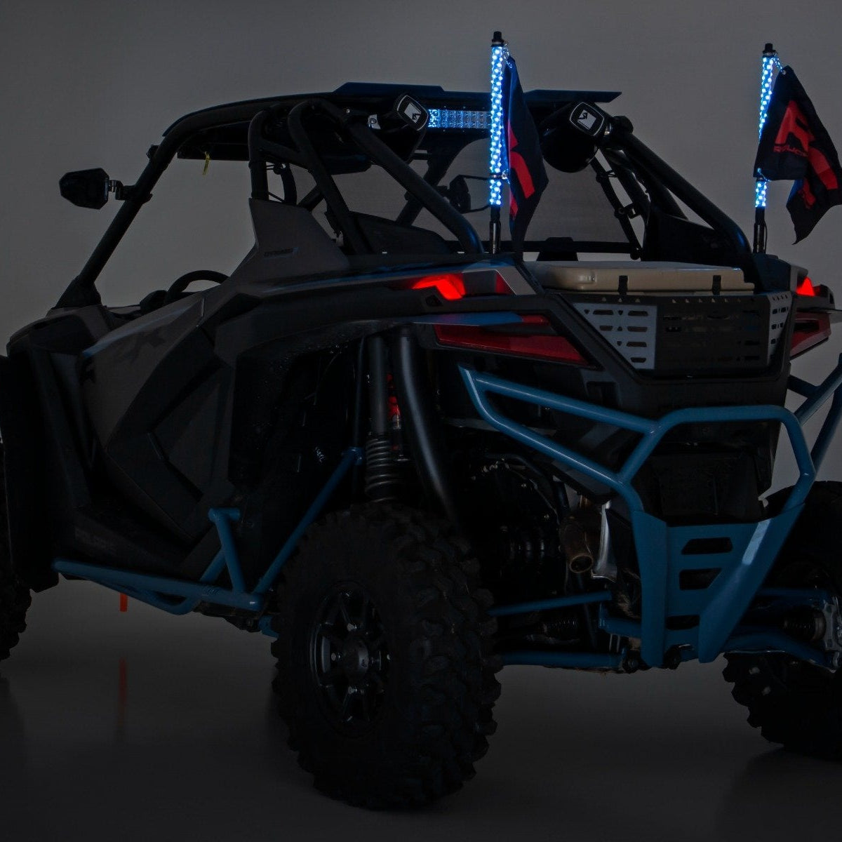 Multi-Function UTV LED Whip Lights 2FT Remote Control Rough Country ...