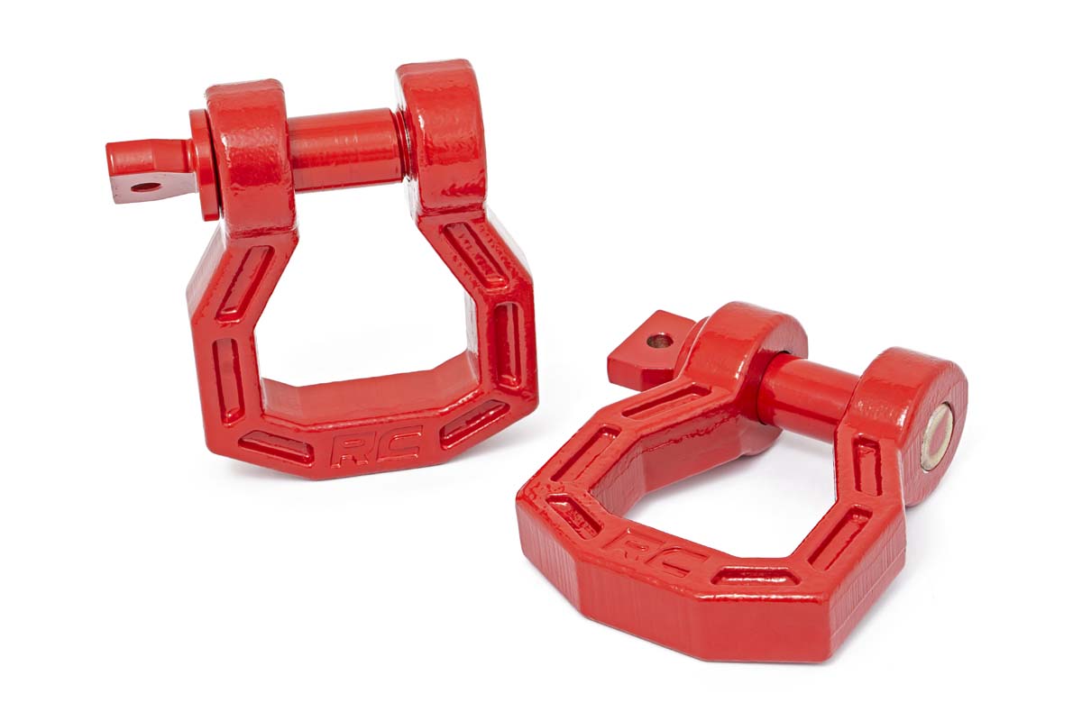 Forged D-Ring Set Red Pair Rough Country – Rampant Offroad