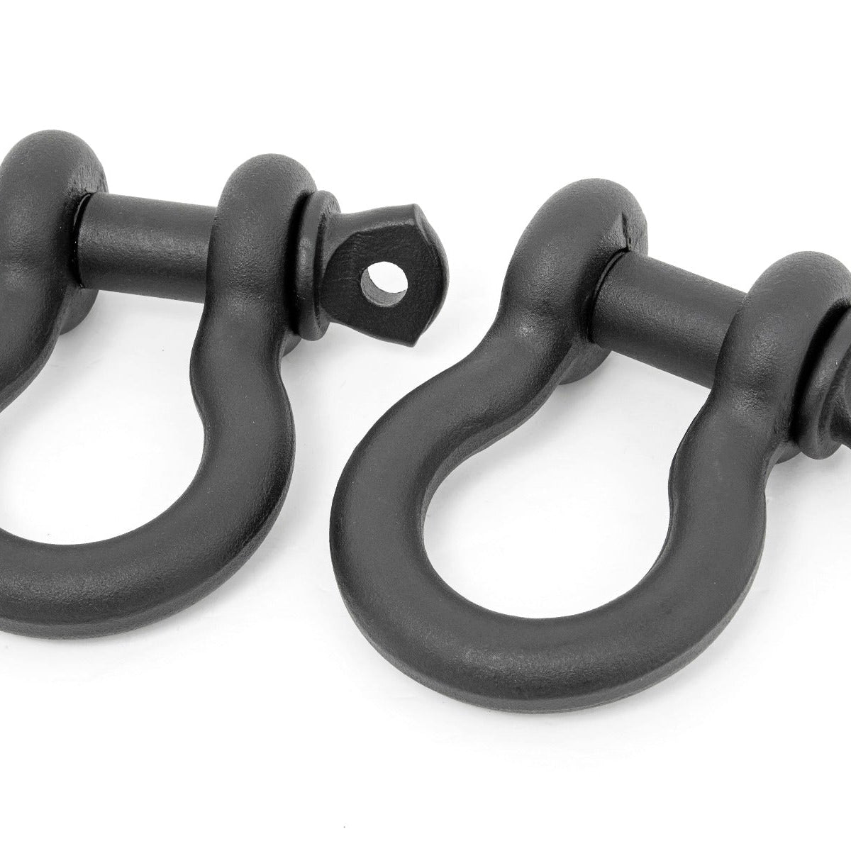D Ring Shackles Cast 5/8 Inch Pin Pair Black Rough Country – Rampant ...